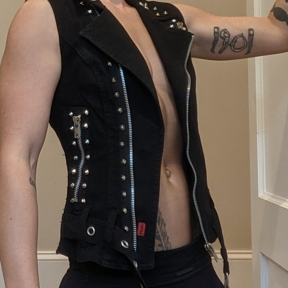 Tripp nyc | Jackets & Coats | Vintage Tripp Nyc Black Studded Punk Goth ...